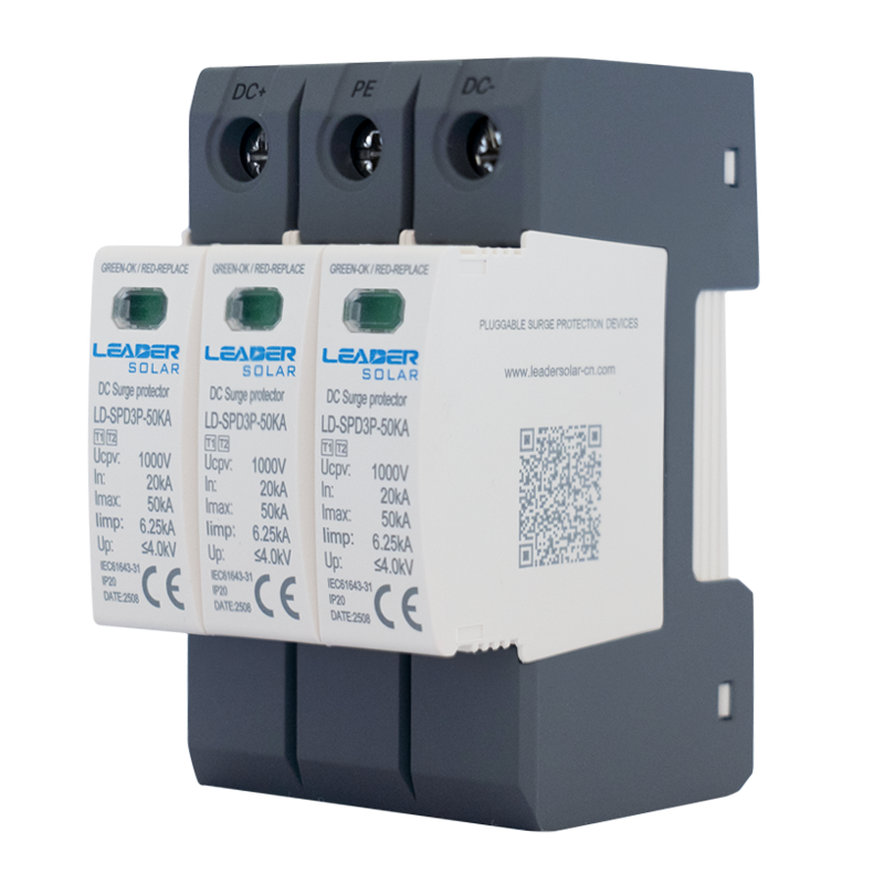 SUPRESOR DE SOBRETENSIÓN SOLAR (DPS) 3P – 1000VDC 40kA LEADER ...